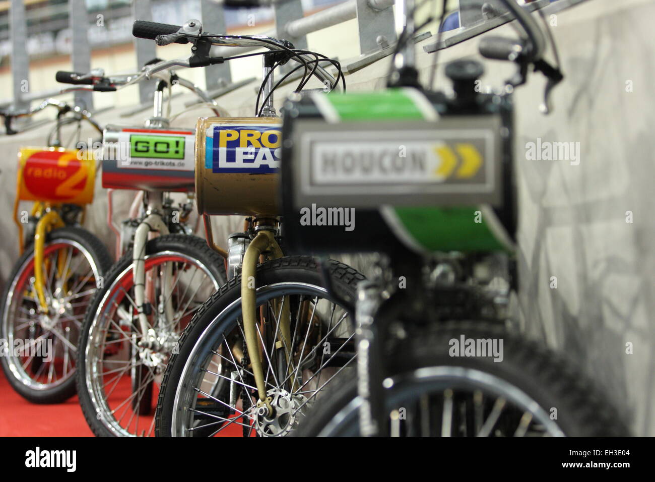 Derny Bikes used at the Revolution Derny Race, Lee Valley London Stock ...