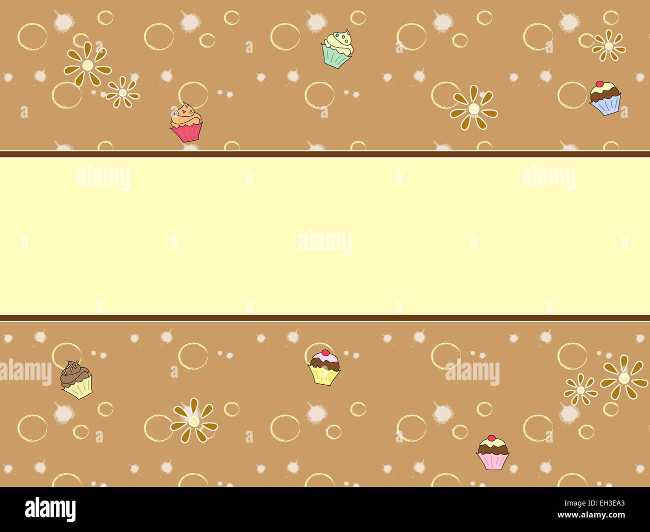 Border design sweet bakery illustration hi-res stock photography and ...