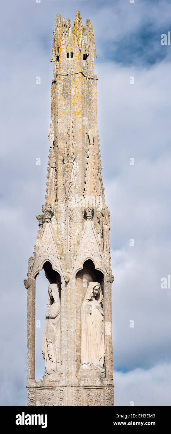 At Geddington in Northamptonshire, England, the best surving stone ...