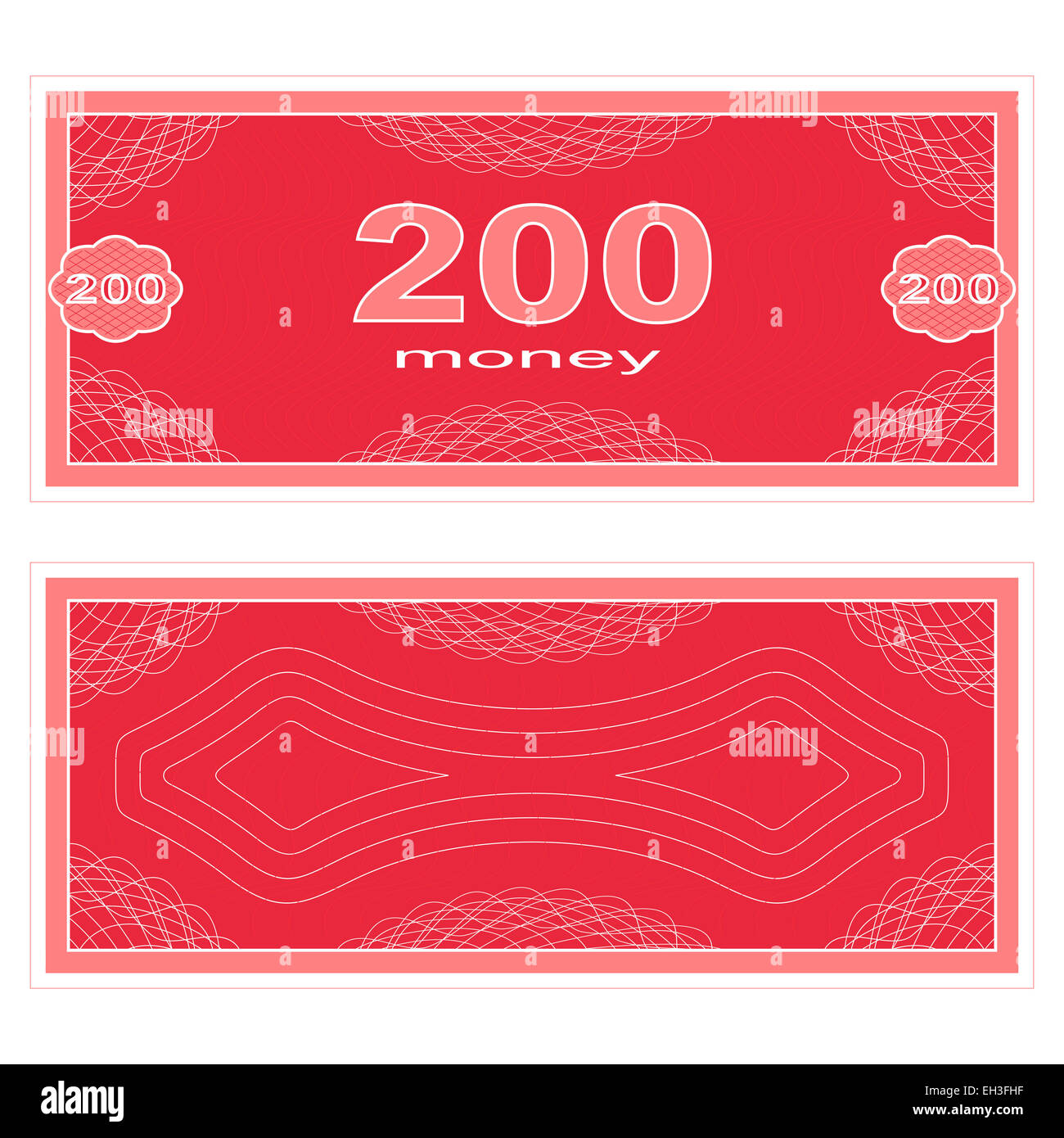 Play money. Two hundred Stock Photo - Alamy