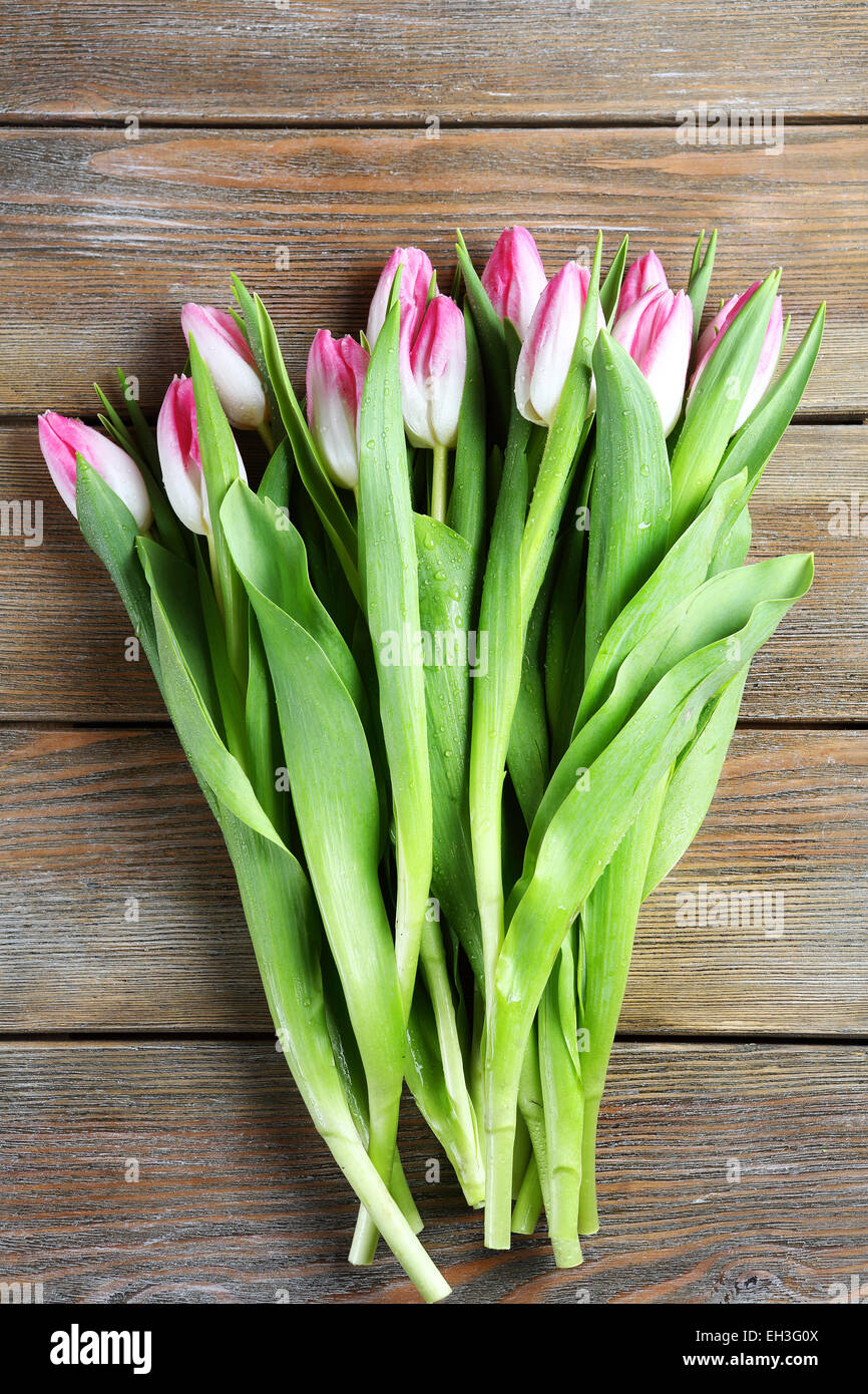 bunch of spring flowers, tulip Stock Photo - Alamy