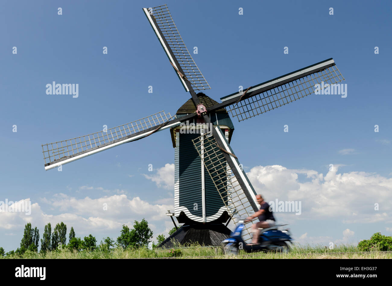 Holland dike windmill hi-res stock photography and images - Alamy