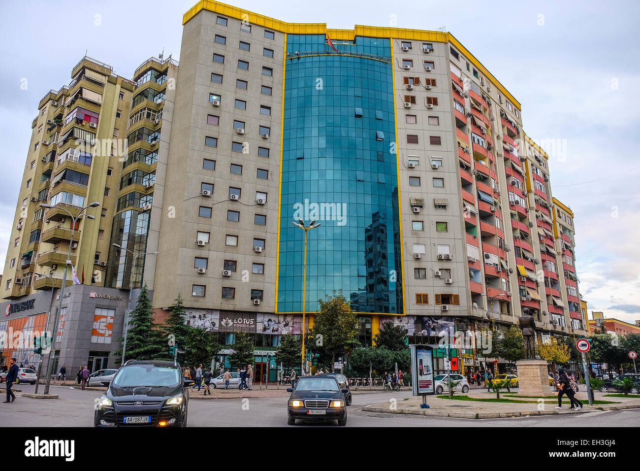 Albania, Tirana, modern building Stock Photo - Alamy