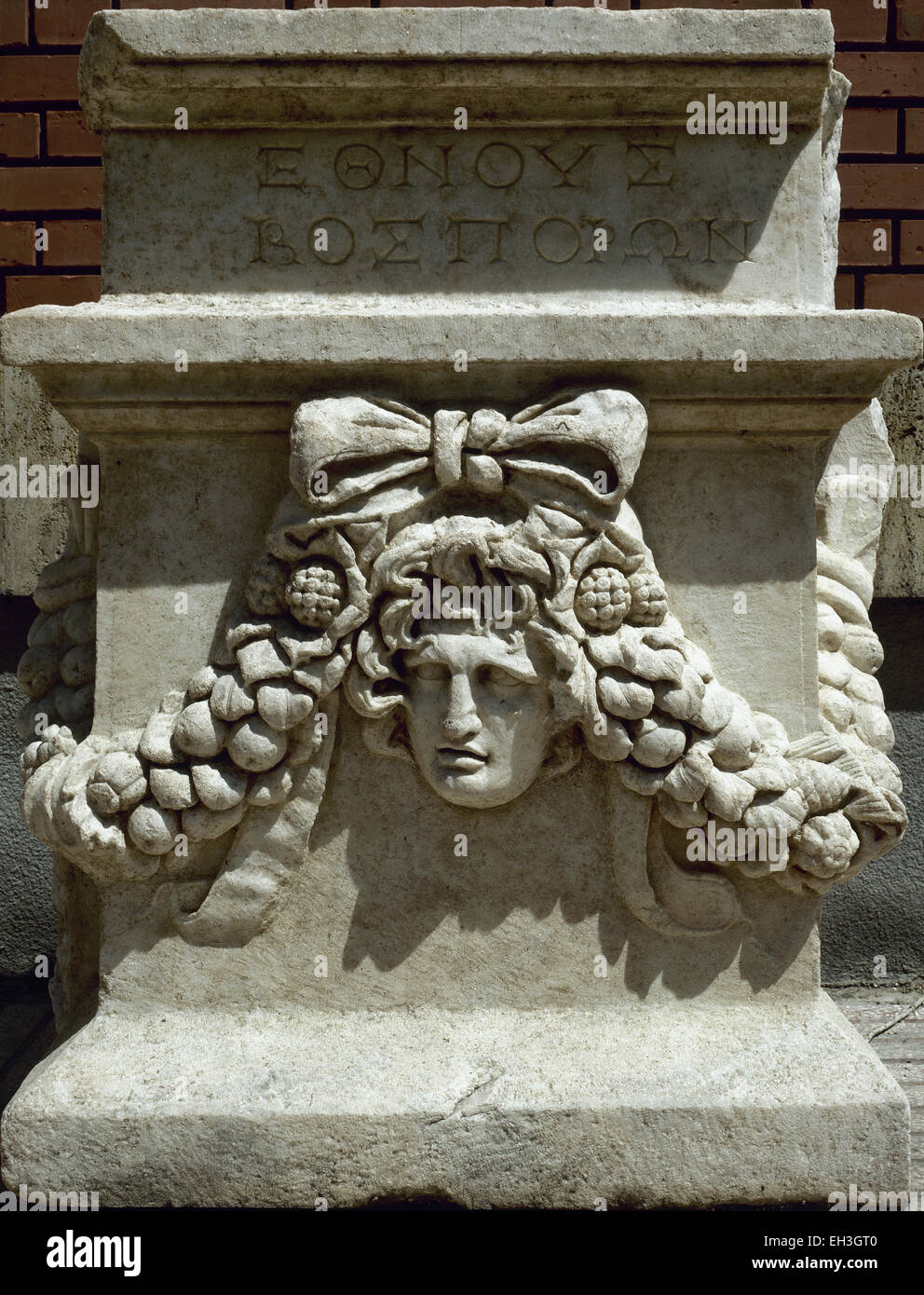 Roman art. Turkey. Asia Minor. Aphrodisias. Ancient Greek city. Detail ...