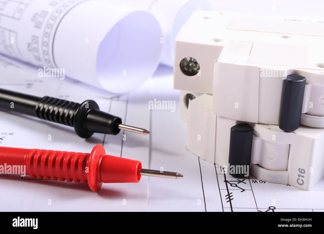 Cables of multimeter, electric fuse and electrical construction ...