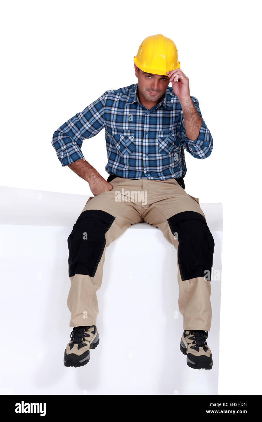 Portrait of a charismatic tradesman Stock Photo - Alamy