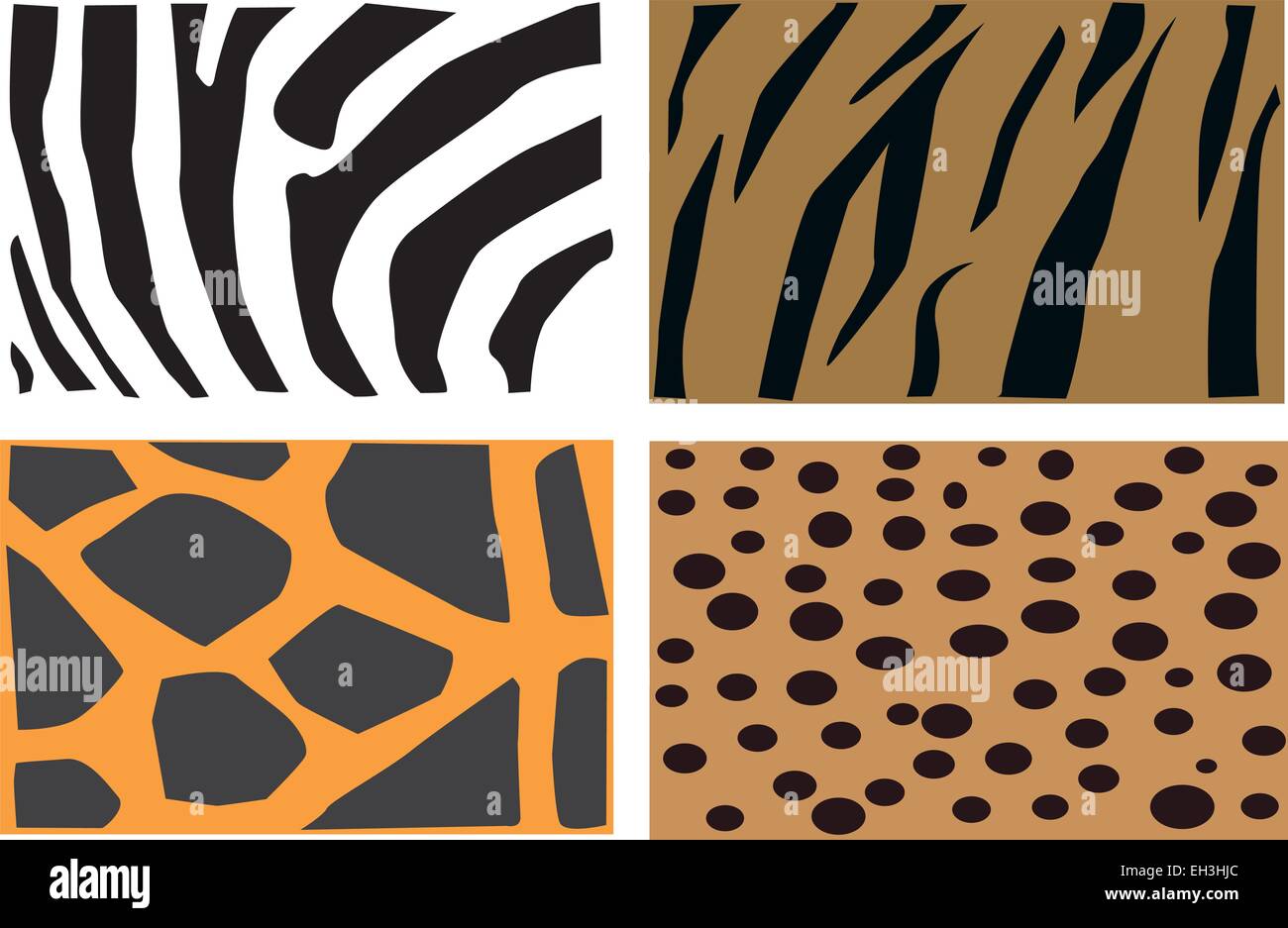 Set of the animals fur pattern Stock Vector Image & Art - Alamy