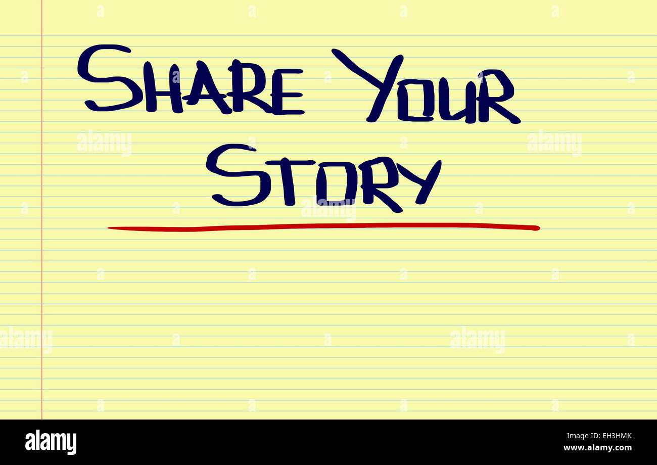 Share Your Story Concept Stock Photo - Alamy