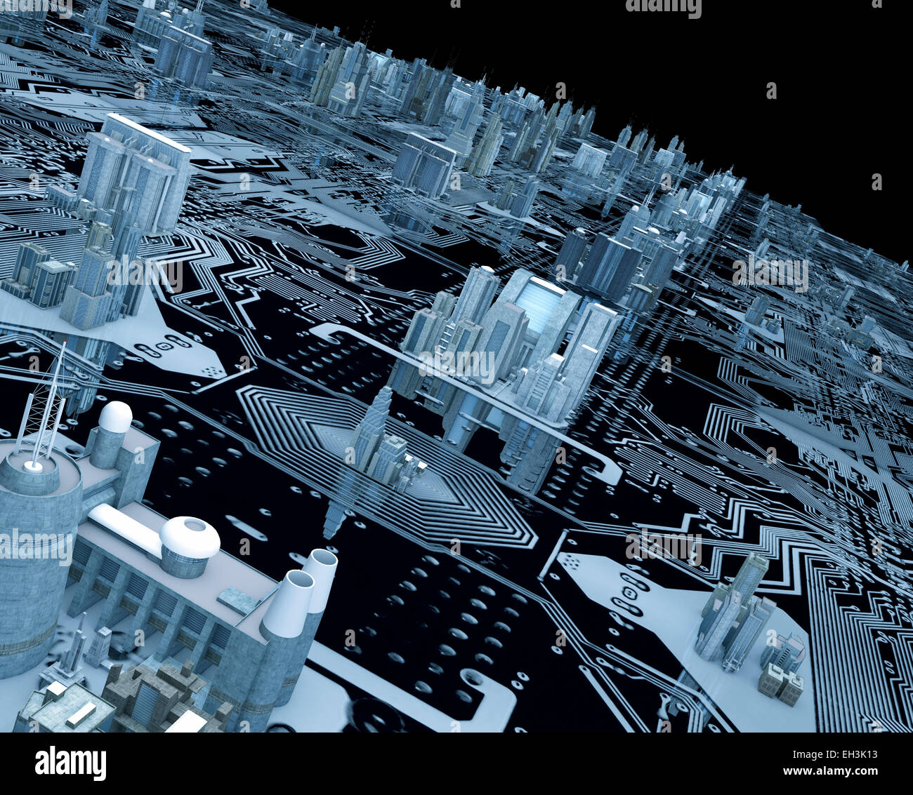 Circuits and electronic and computer equipment Stock Photo - Alamy