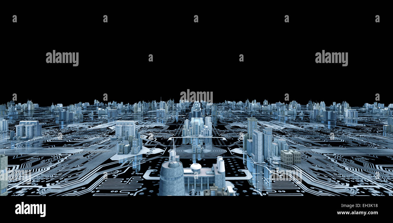 Circuits and electronic and computer equipment Stock Photo - Alamy