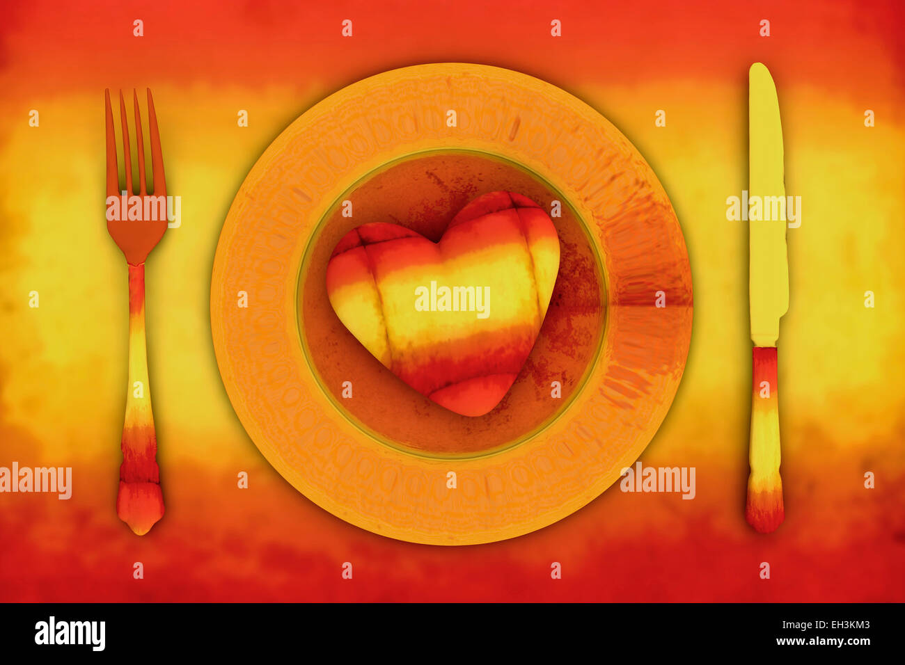 illustration of the concept of the Spanish food Stock Photo - Alamy
