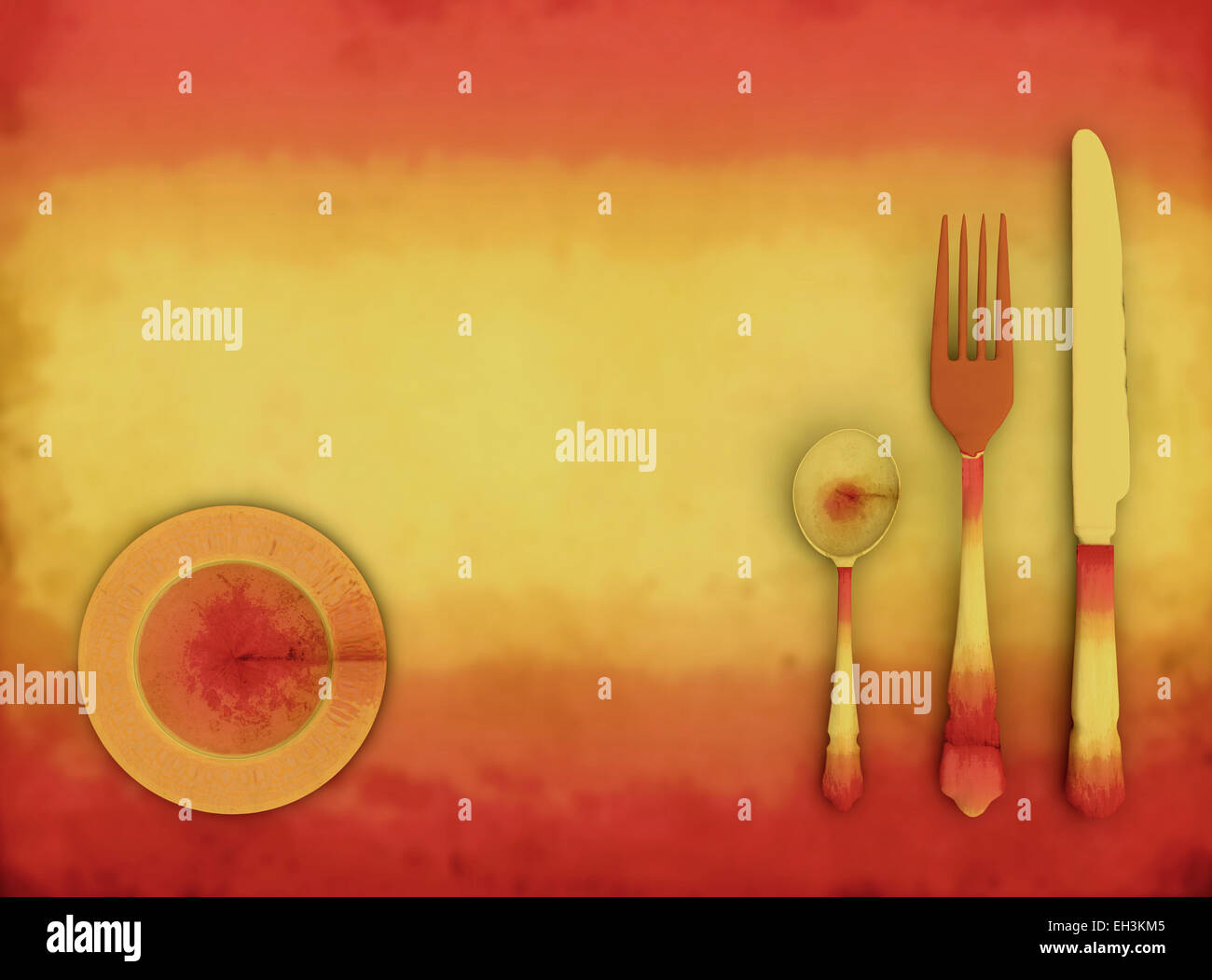 illustration of the concept of the Spanish food Stock Photo - Alamy
