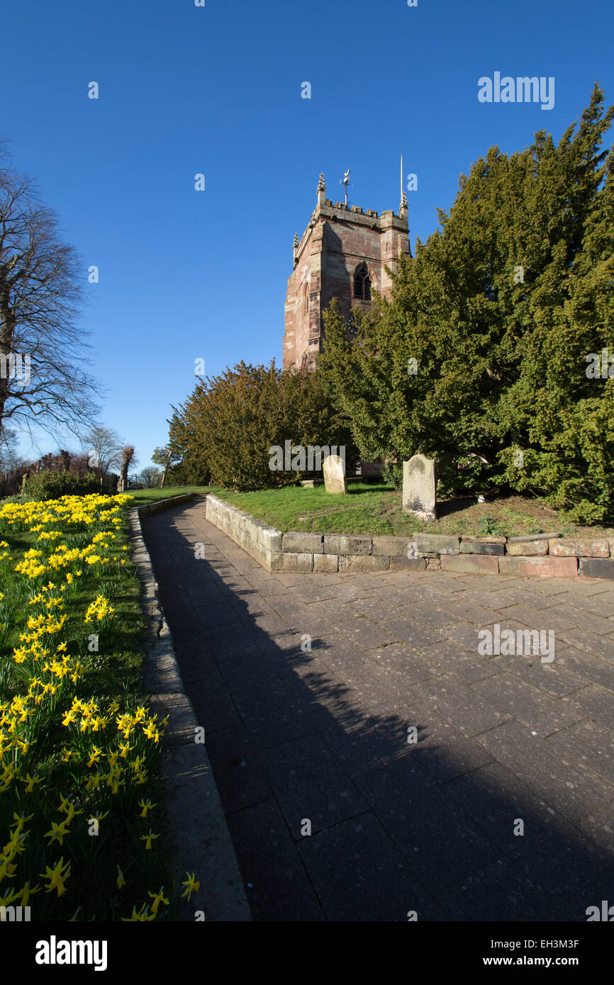 St oswalds church malpas hi-res stock photography and images - Alamy