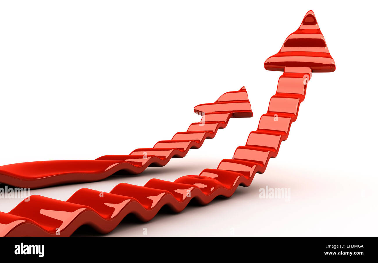 3d arrows, concept of success Stock Photo - Alamy