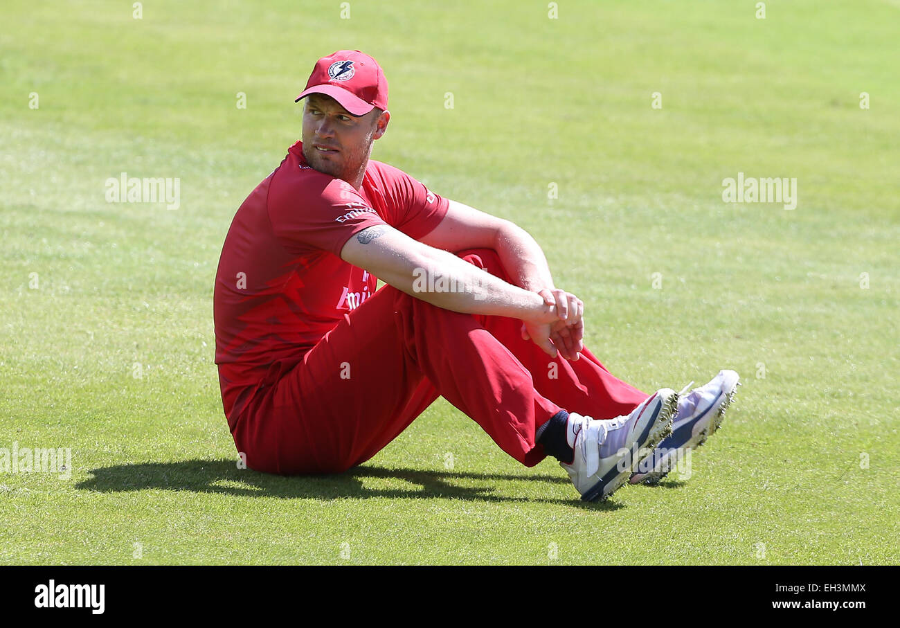 Sport cricket batting andrew flintoff hi-res stock photography and ...