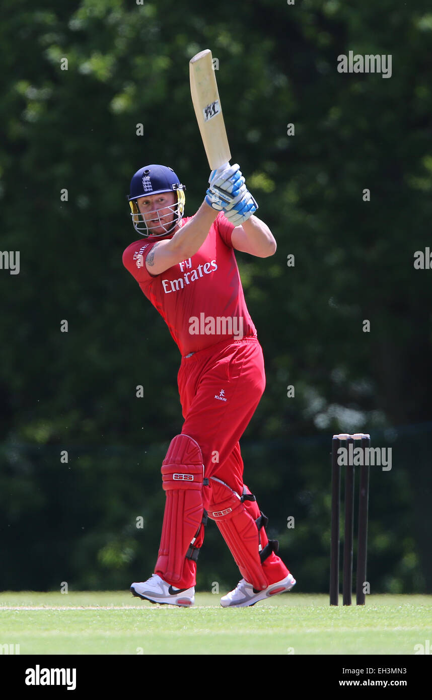 English Cricketer Andrew "Freddie" Flintoff seen at Arundel Cricket ...