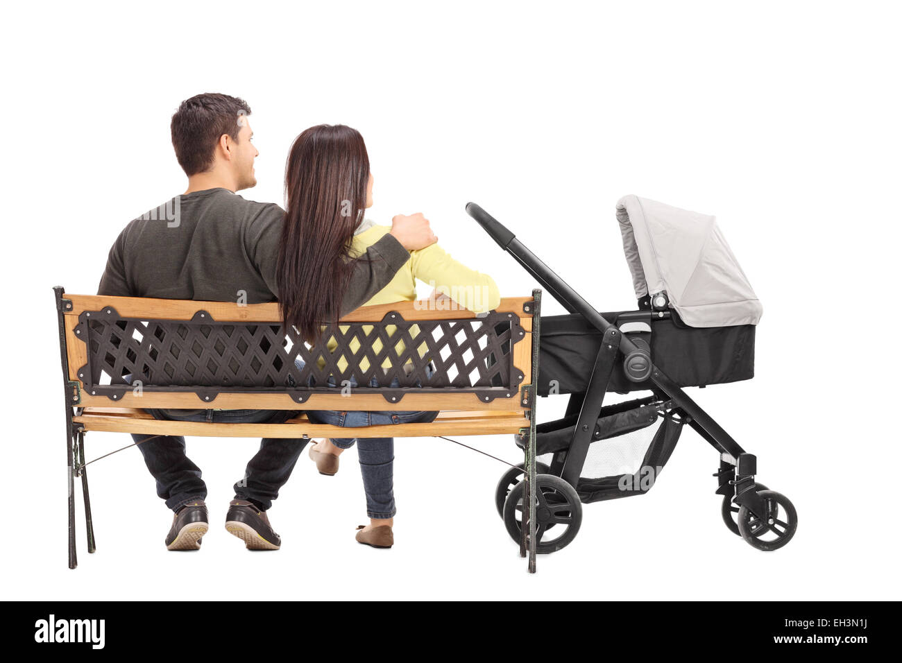 Mother and baby rear view Cut Out Stock Images & Pictures - Alamy