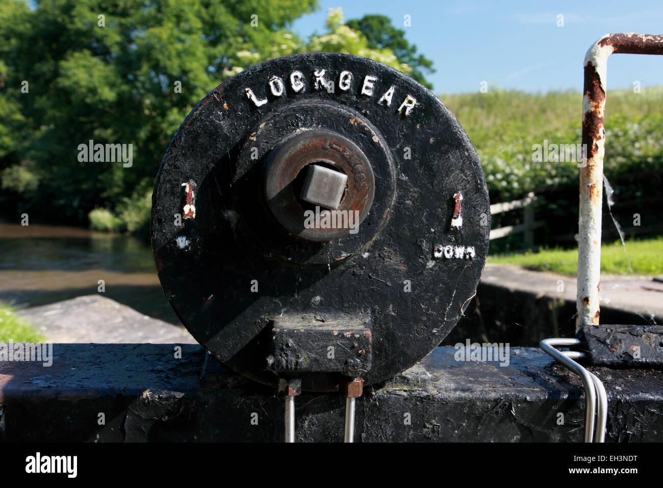 Windlass On Canal Lock Beam High Resolution Stock Photography and ...