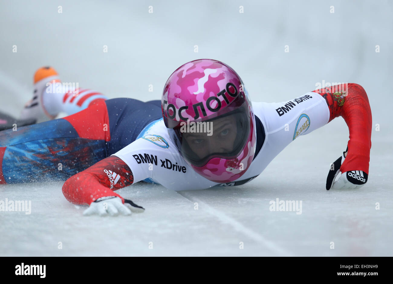 Winterberg, Germany. 06th Mar, 2015. Skeleton racer Elena Nikitina of ...