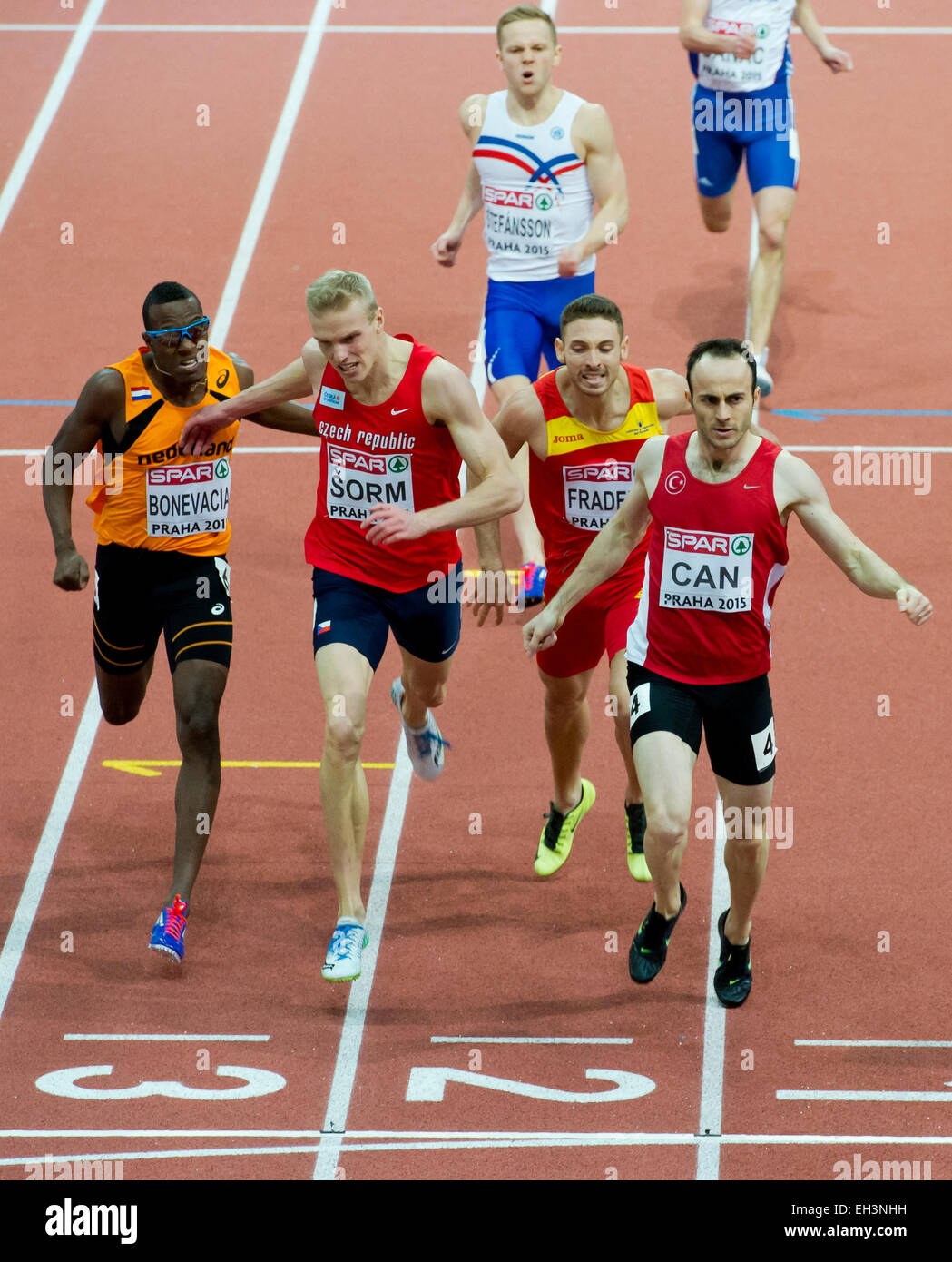 Prague, Czech Republic. 6th Mar, 2015. From left to right, front Lee ...