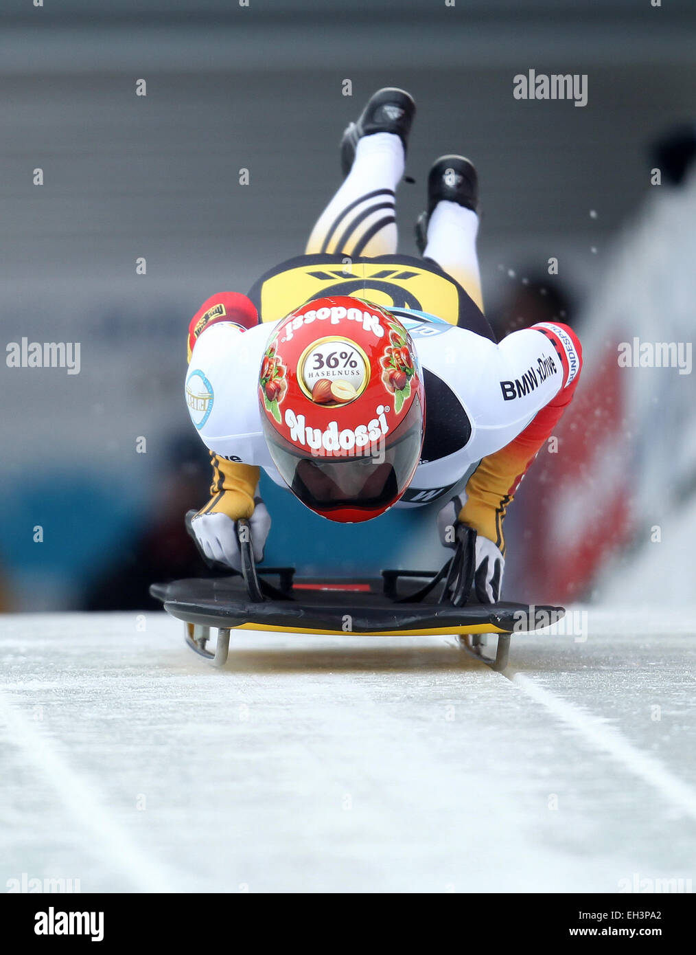 Winterberg, Germany. 06th Mar, 2015. Skeleton racer Tina Hermann of ...