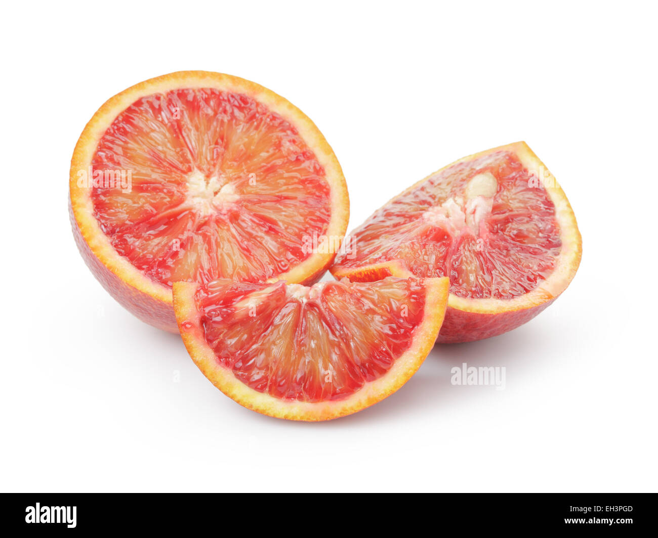Vibrant blood oranges sliced hi-res stock photography and images - Alamy