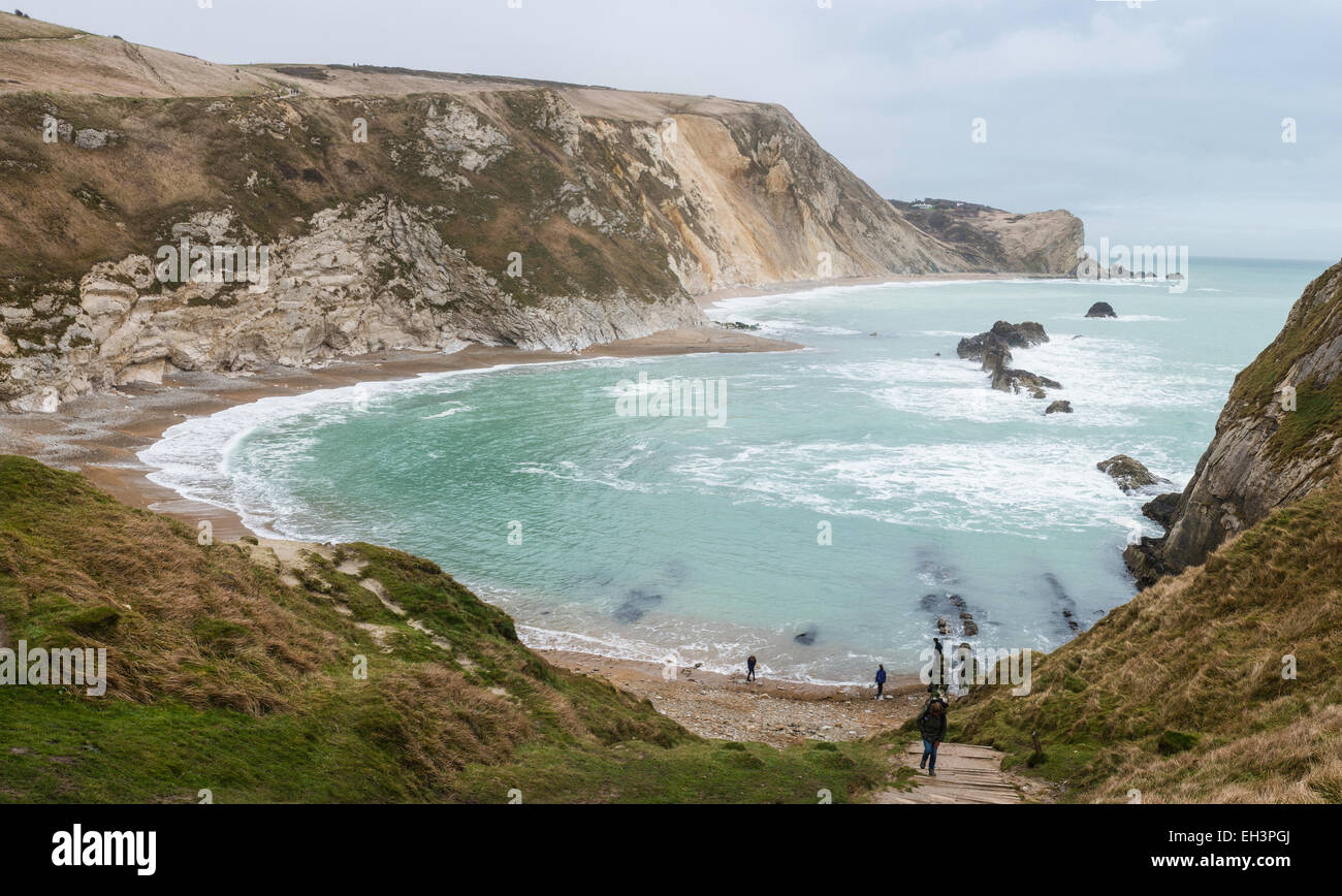 man'o'war bay Dorset panorama Stock Photo - Alamy