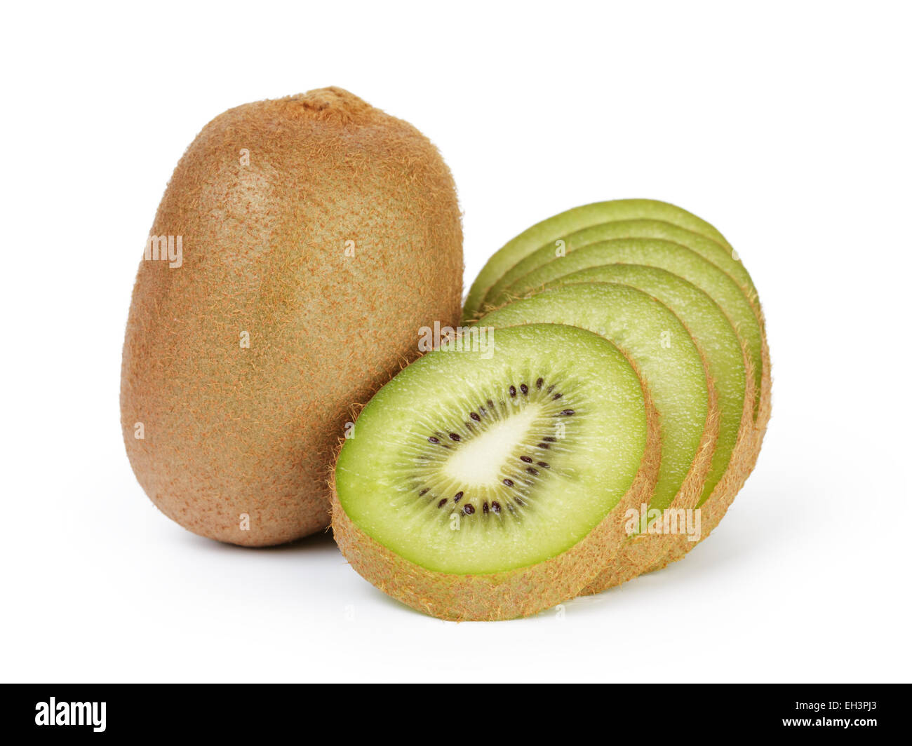 Two kiwi fruit isolated hi-res stock photography and images - Alamy