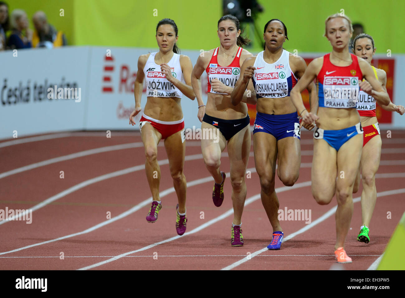 Prague, Czech Republic. 6th Mar, 2015. From left to right Joanna Jozwik ...