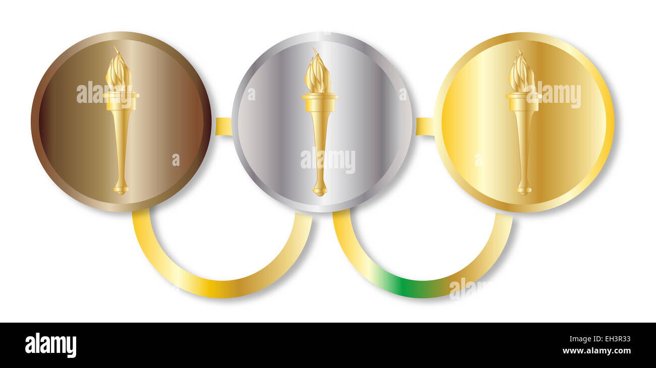 Olympic rings white background hi-res stock photography and images - Alamy