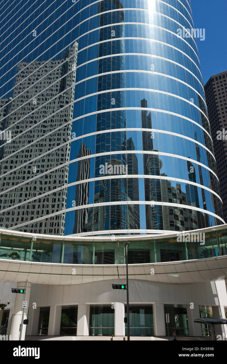 SKYWAY ELEVATED PEDESTRIAN WALKWAY CHEVRON TEXACO TOWER SMITH STREET ...