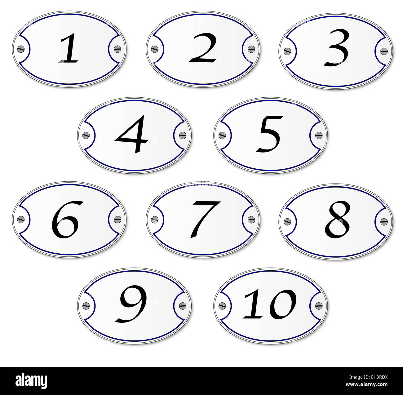 Number plaques hi-res stock photography and images - Alamy