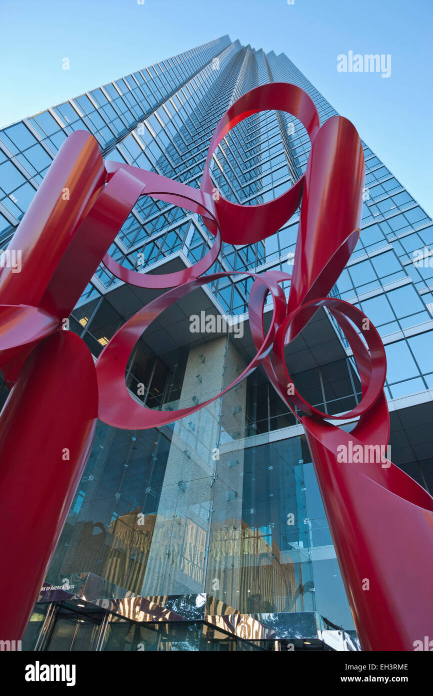 VENTURE SCULPTURE (©ALEXANDER LIBERMAN 1983) BANK OF AMERICA PLAZA ...