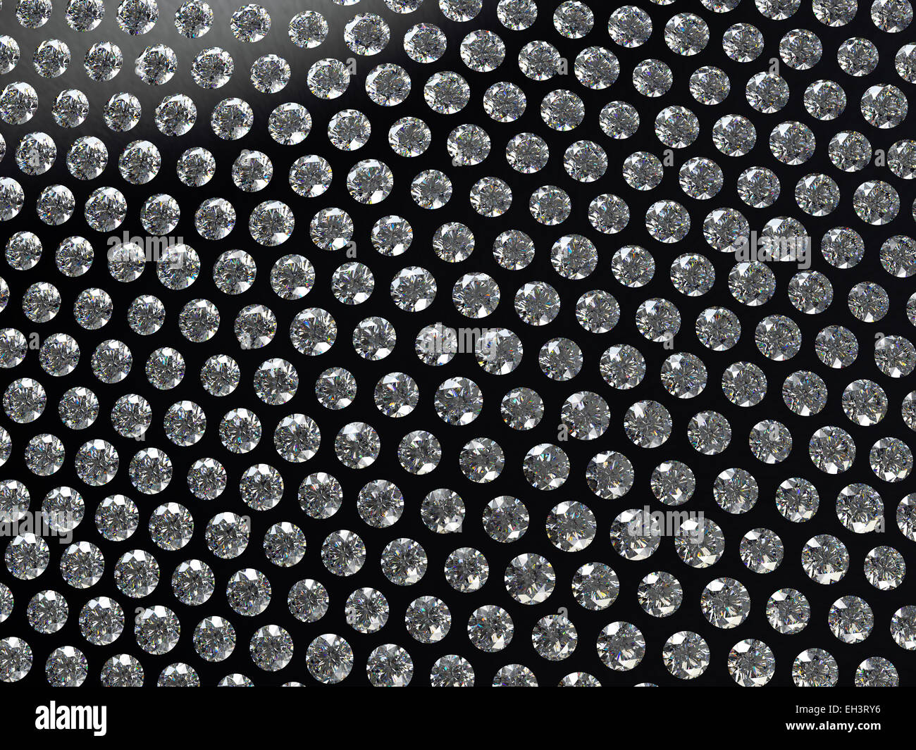 Sparking diamonds on black background. Luxury pattern Stock Photo - Alamy