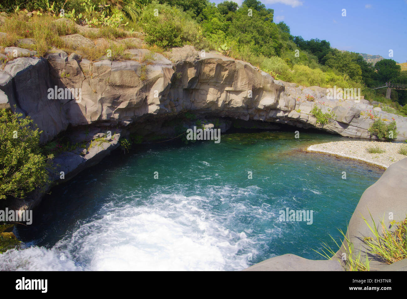 Alcantara river in Sicily Stock Photo - Alamy