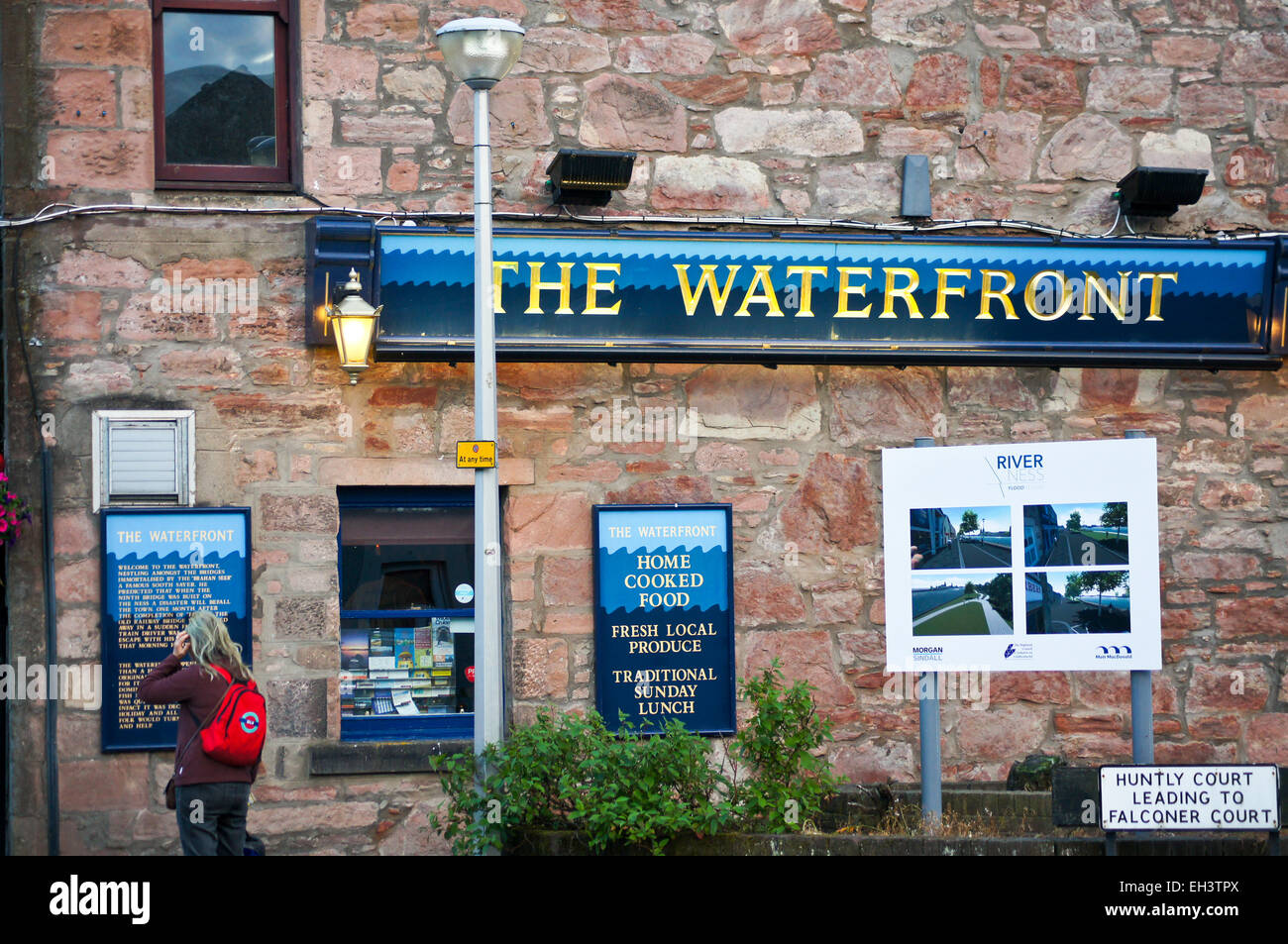 Waterfront gastropub, Huntly Street, Inverness, Scotland Stock Photo ...