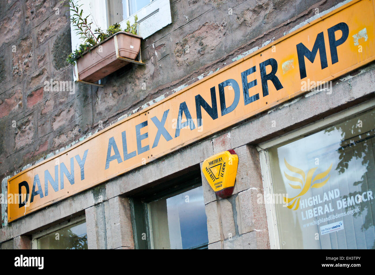 Danny Alexander MP constituency office, Inverness, Scotland Stock Photo ...