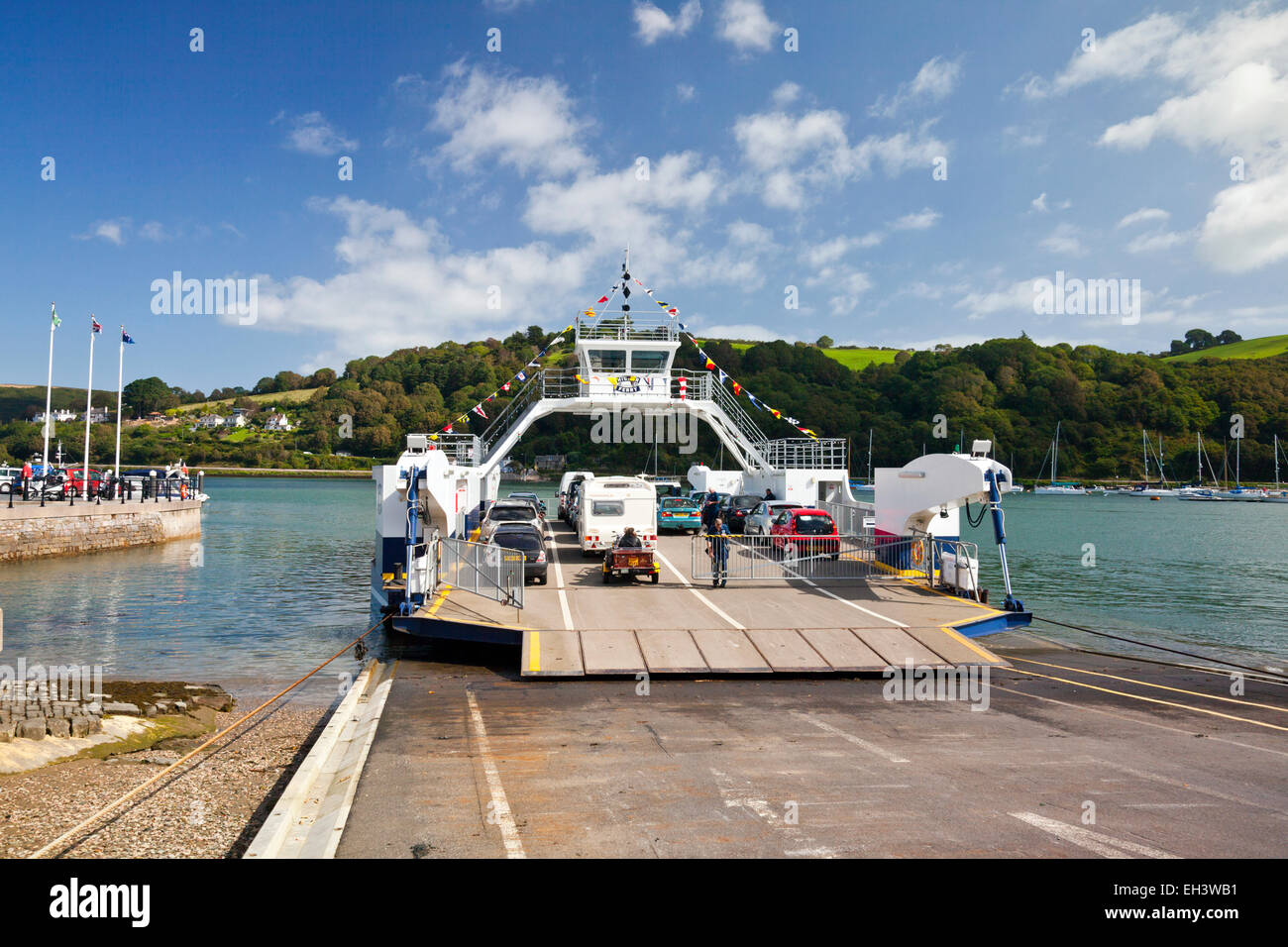Car ferry crossing river dart hi-res stock photography and images - Alamy