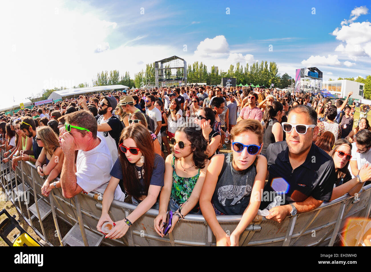 MADRID - SEP 13: Crowd at Dcode Festival on September 13, 2014 in ...