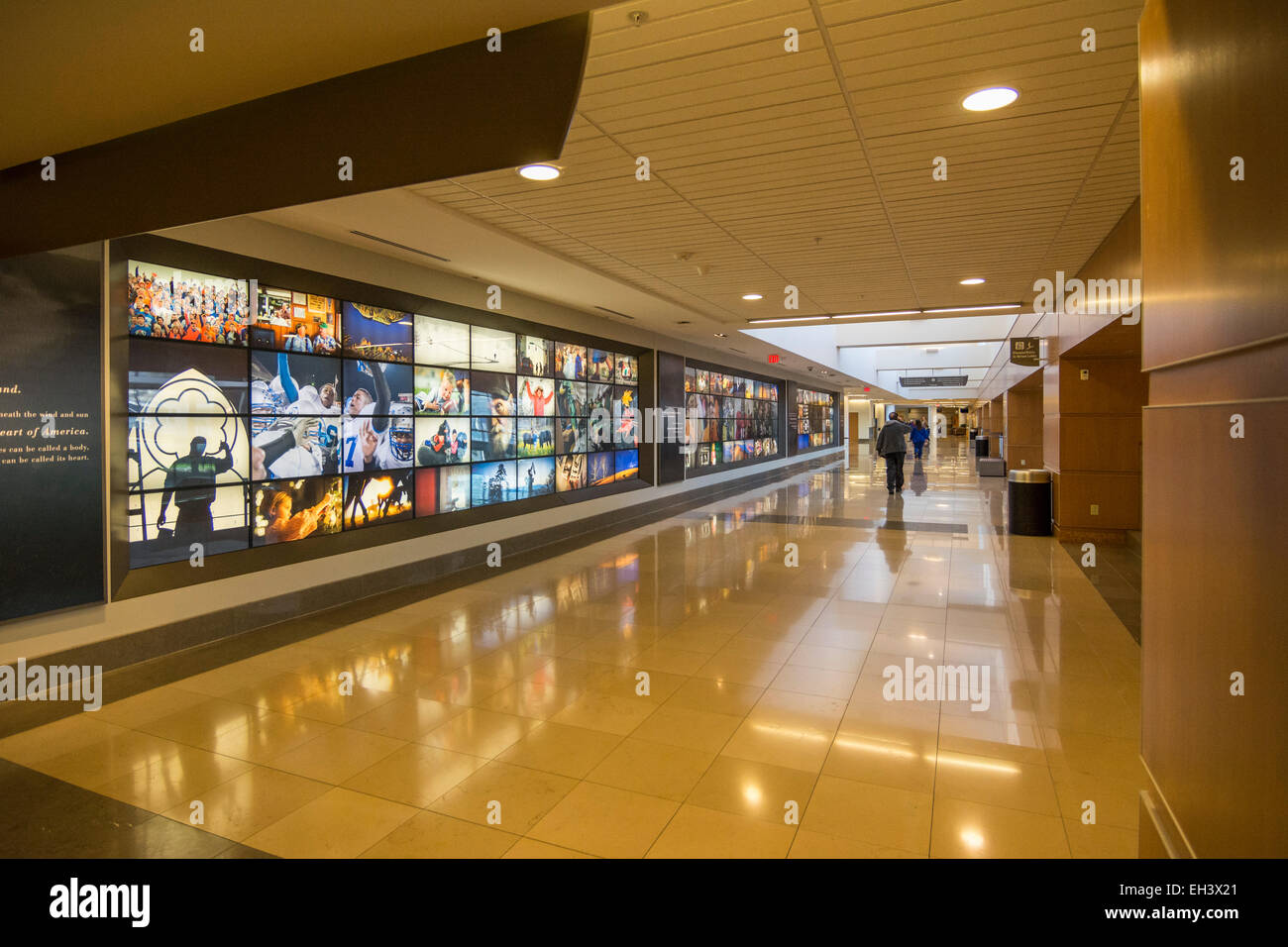 Photo wall in Albert B. Chandler Hospital complex in the University of ...
