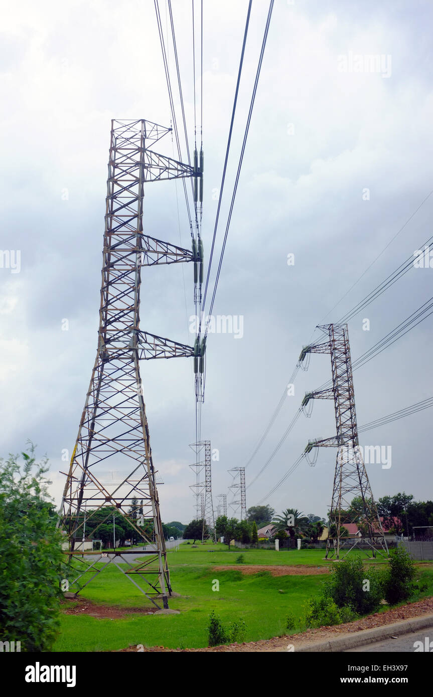 Eskom pylons hi-res stock photography and images - Alamy