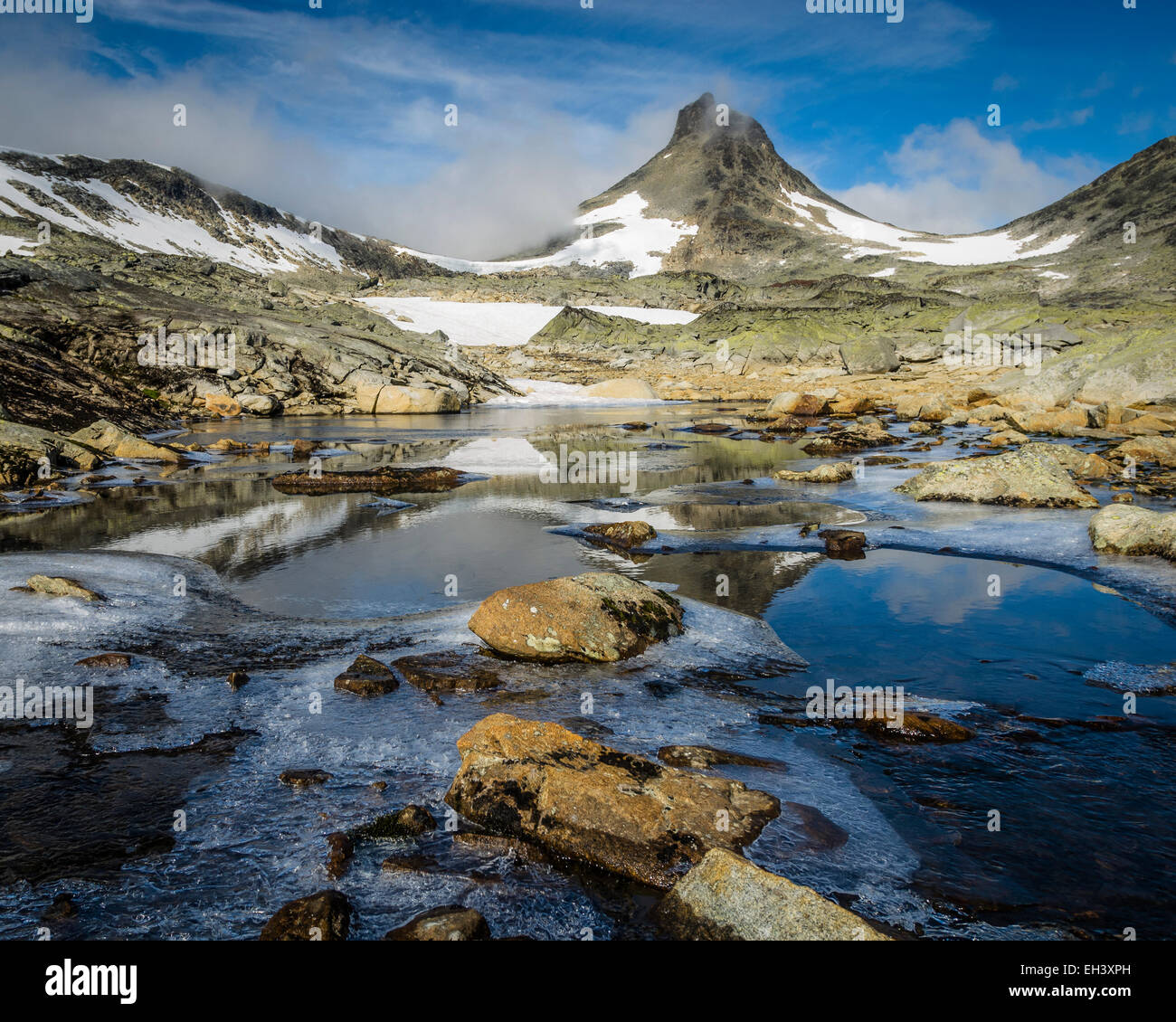 Jotunheimen Mountains, Norway - Mjølkedalstind from the south east ...