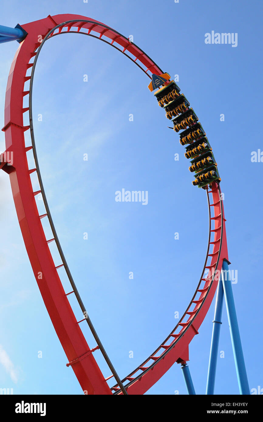 Dragon roller coaster ride hi-res stock photography and images - Alamy