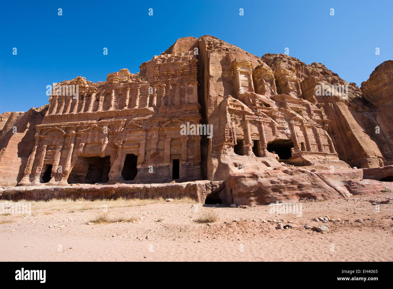 The Palace tomb (left) and the Corinthian tomb, two of the 'Royal Tombs ...