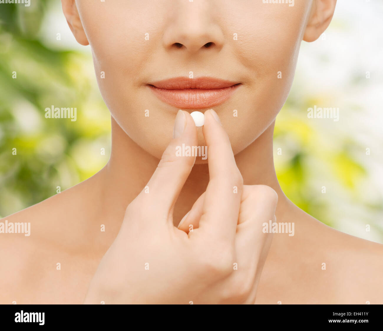beautiful woman with tablet Stock Photo - Alamy