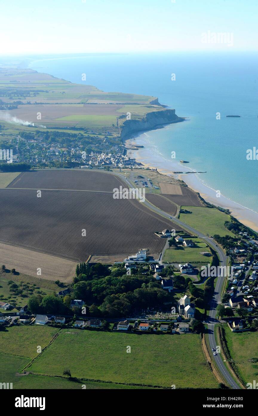 Arromanches les bains aerial hi-res stock photography and images - Alamy