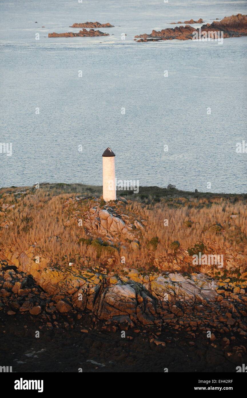 France, Manche, the largest archipelago in Europe Chausey 9 miles west ...