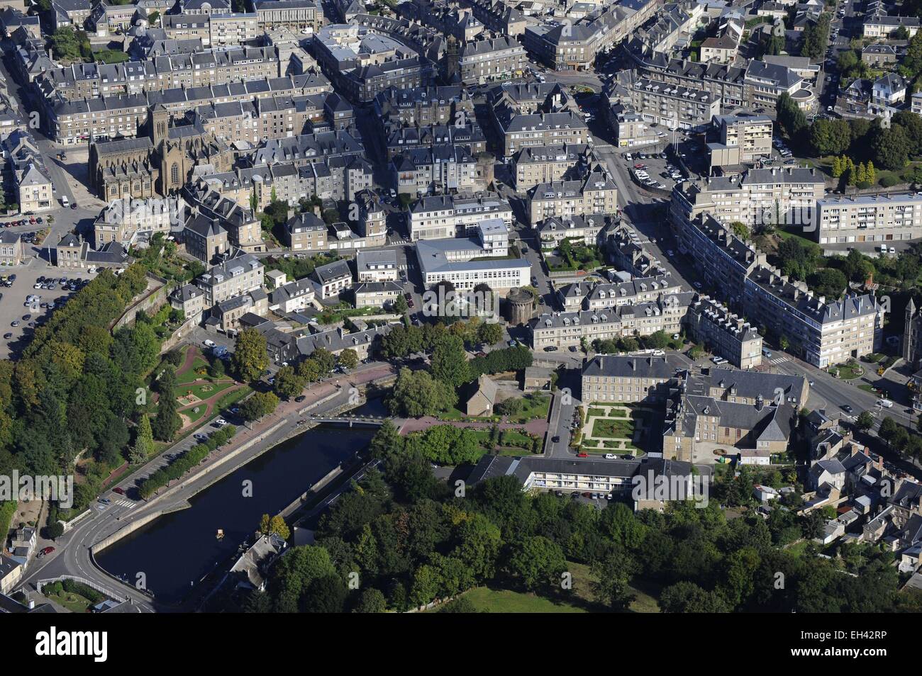 France, Calvados, Vire (aerial view Stock Photo - Alamy
