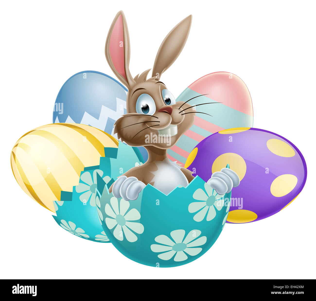 Rabbit and easter eg hi-res stock photography and images - Alamy