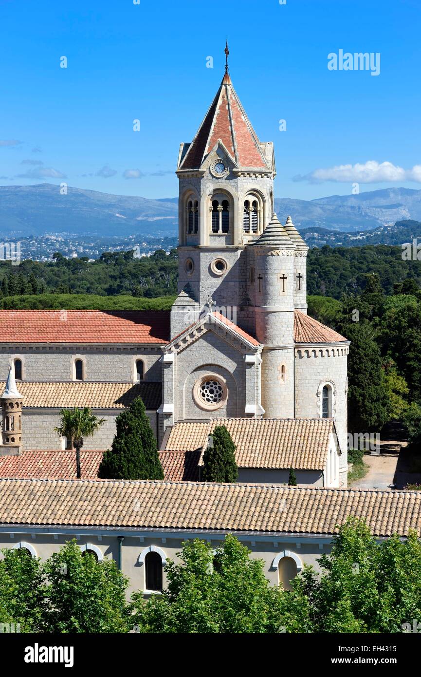 France, Alpes Maritimes, Lerins Islands, Saint Honorat island, Abbey of ...